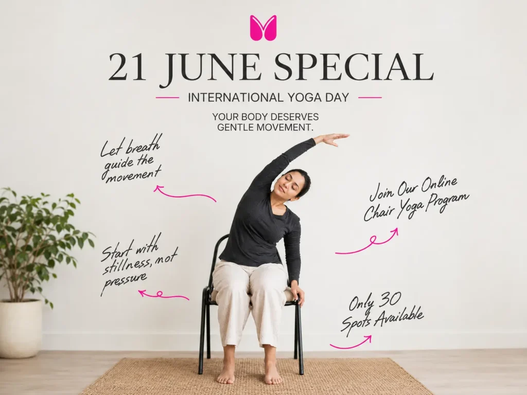FREE 28-Day Chair Yoga for Seniors – Printable PDF + Chart